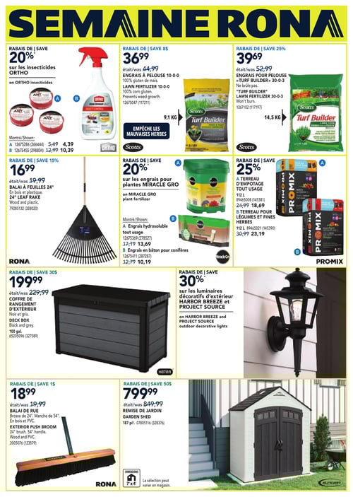 Circulaire Rona à Venir