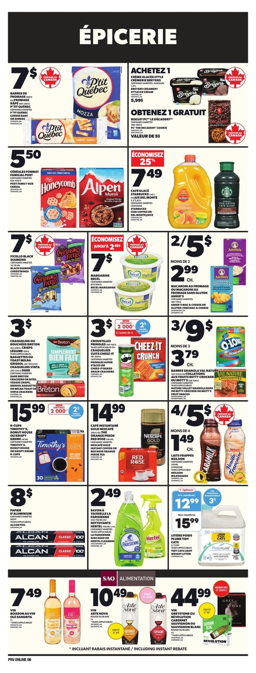 Circulaire Provigo Spéciaux Promotions Rabais Semaine