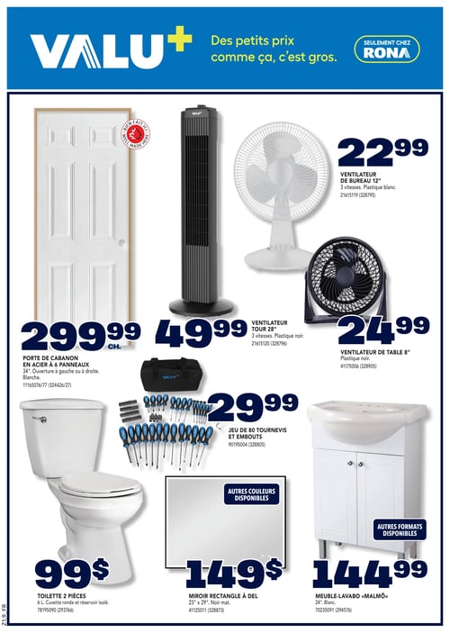 Circulaire RONA Spéciaux, Promotions et Rabais de cette Semaine