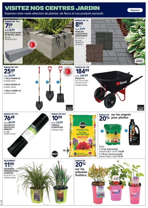 Circulaire RONA Spéciaux, Promotions et Rabais de cette Semaine