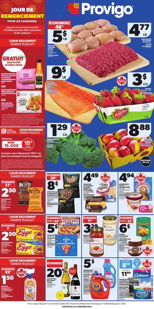 Circulaire Provigo Spéciaux, Promotions et Rabais à venir