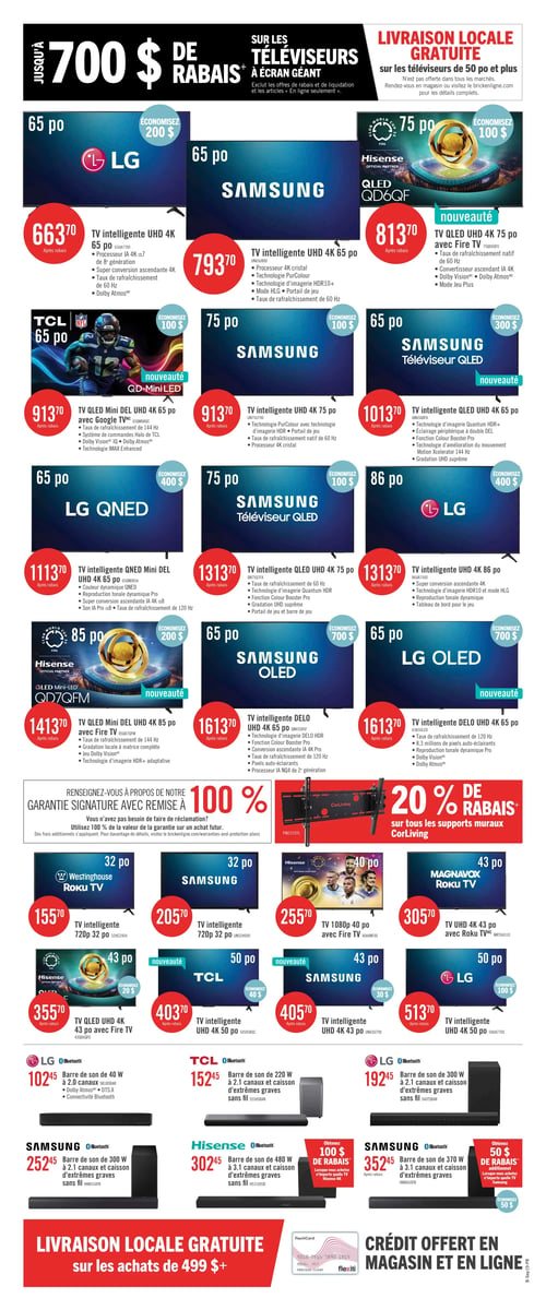 Circulaire Brick Spéciaux, Promotions et Rabais de cette Semaine