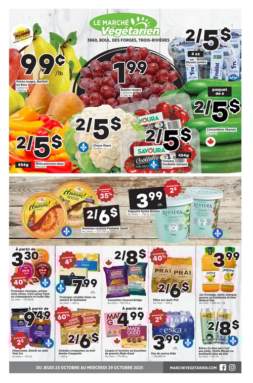 Circulaire Marché Végétarien à Venir