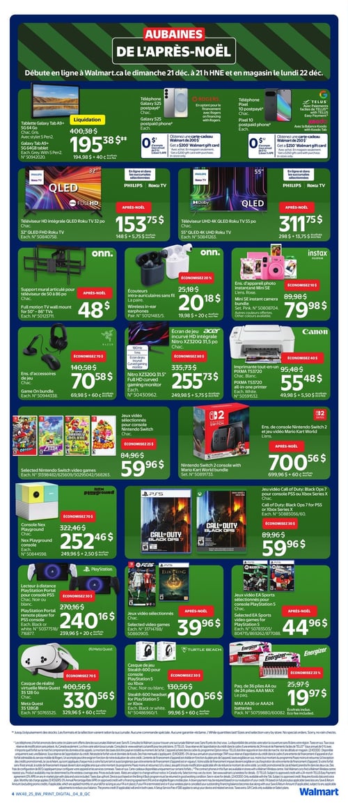 Boxing Day Walmart - Vente d'Après-Noël