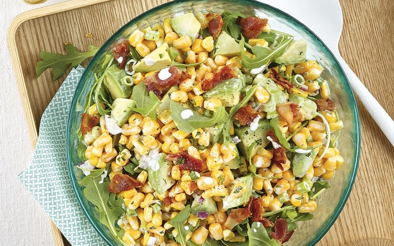 Salade de Maïs à l’Avocat et Bacon