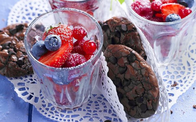 Recette: Biscuits au Chocolat et Fruits Rouges | Circulaire en ligne