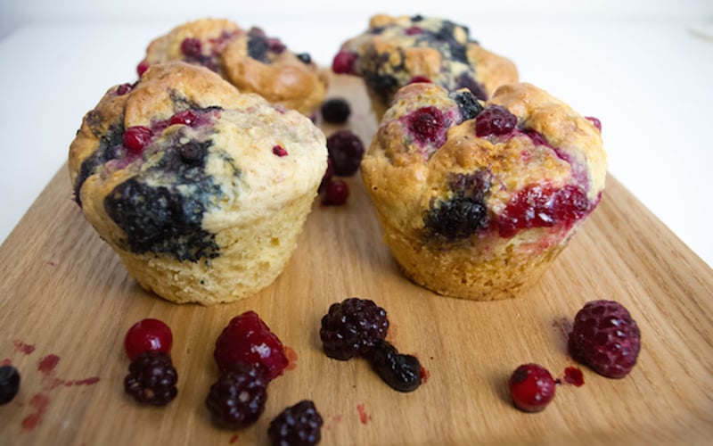 Muffins aux Fruits Rouges