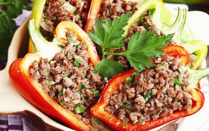 Poivrons Farcis au Boeuf