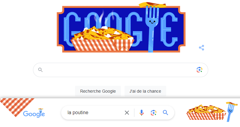 Google Célebre la Poutine! Un beau clin d'oeil au Québec pour le moteur ...