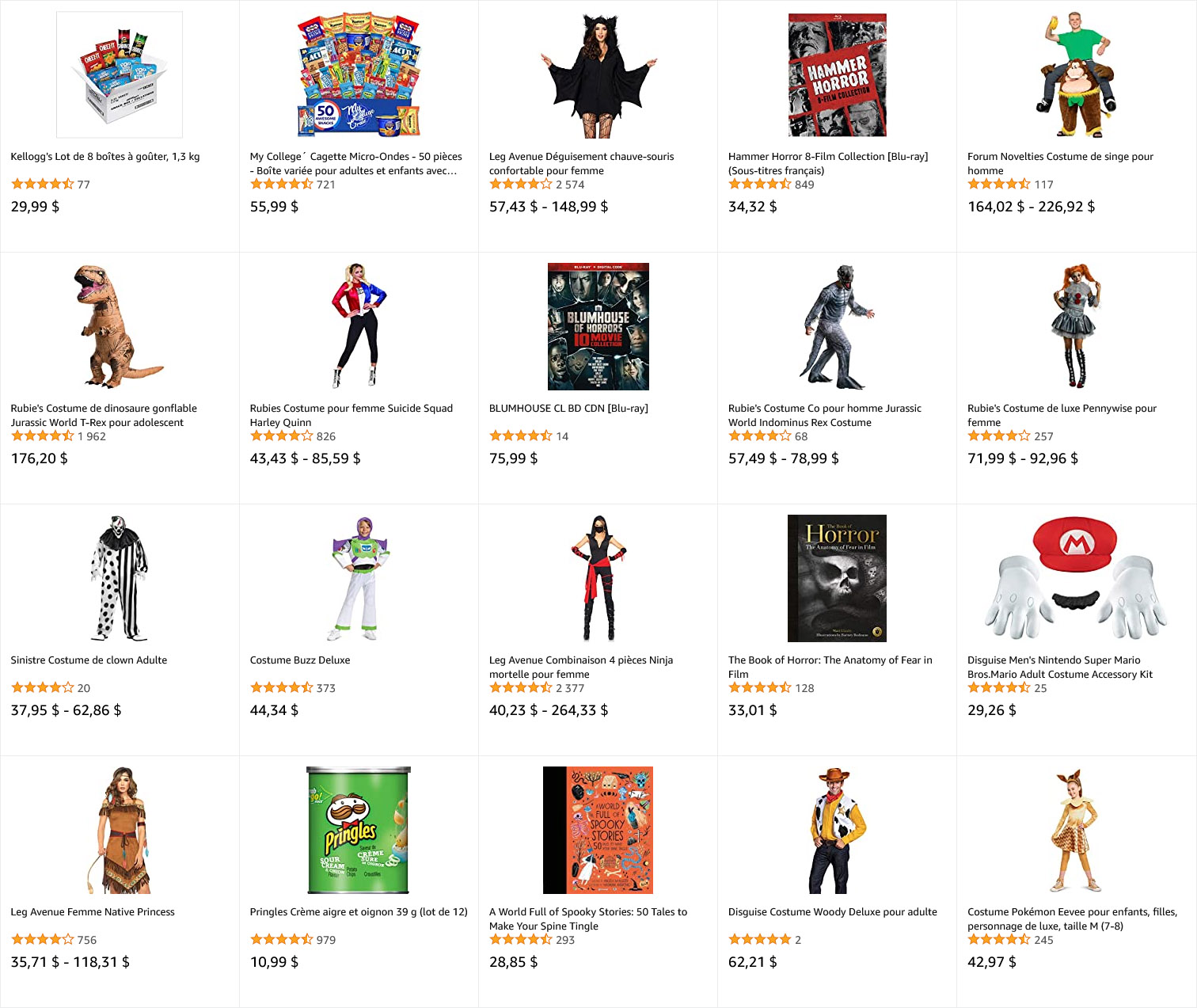 Boutique d'Halloween