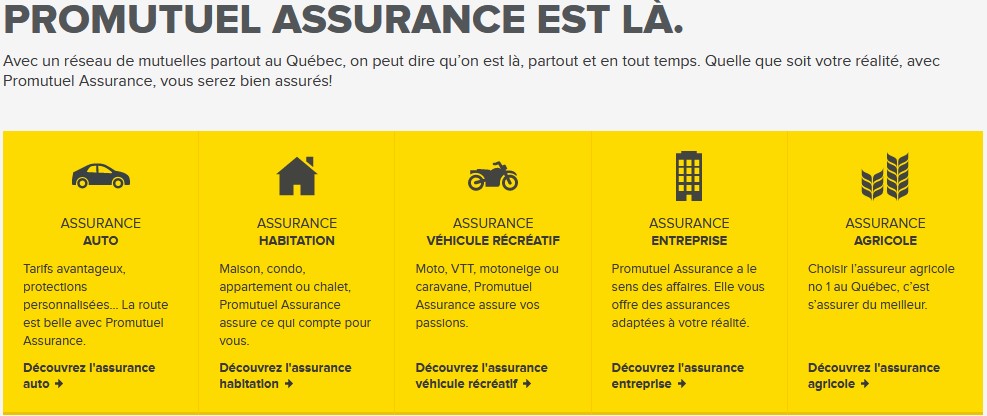 Promutuel Assurance - Auto - Habitation - VR - Entreprise et Agricole