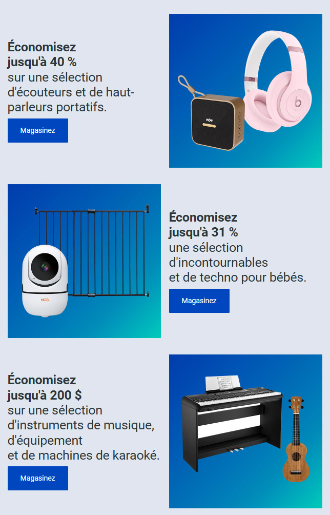 Solde de 3 jours : des bas prix incroyables!