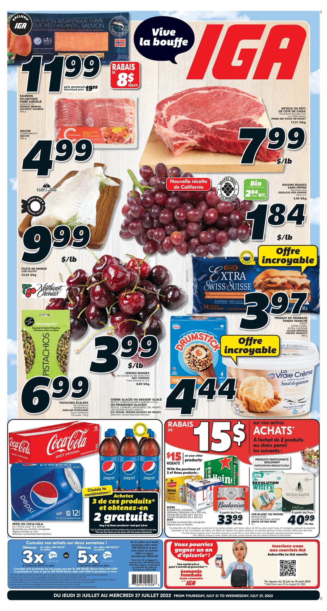 Circulaire IGA Spéciaux Promotions et Rabais d'Épicerie de cette Semaine | Circulaire en ligne