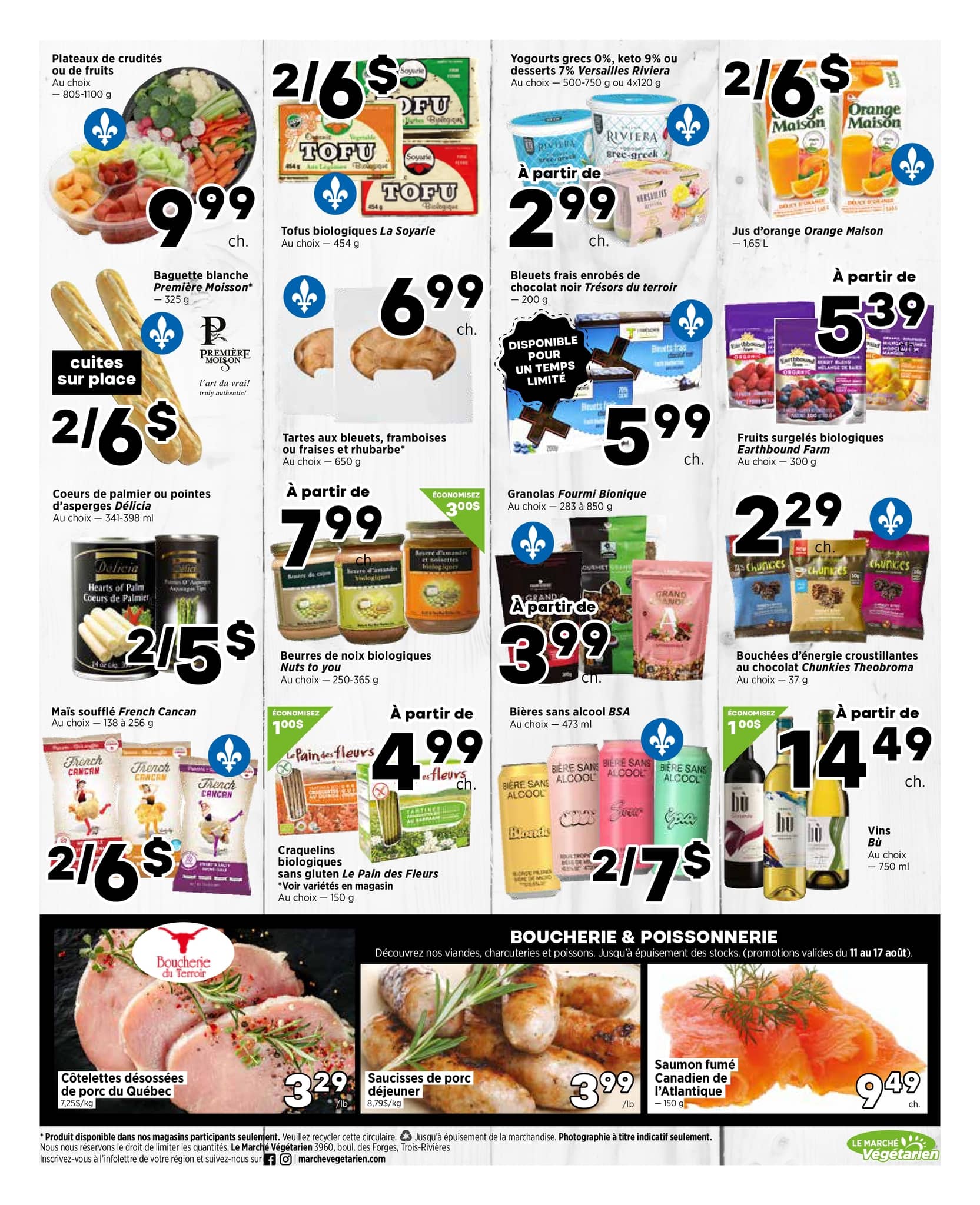 Circulaire Le Marché Végétarien Spéciaux, Promotions et Rabais de cette ...