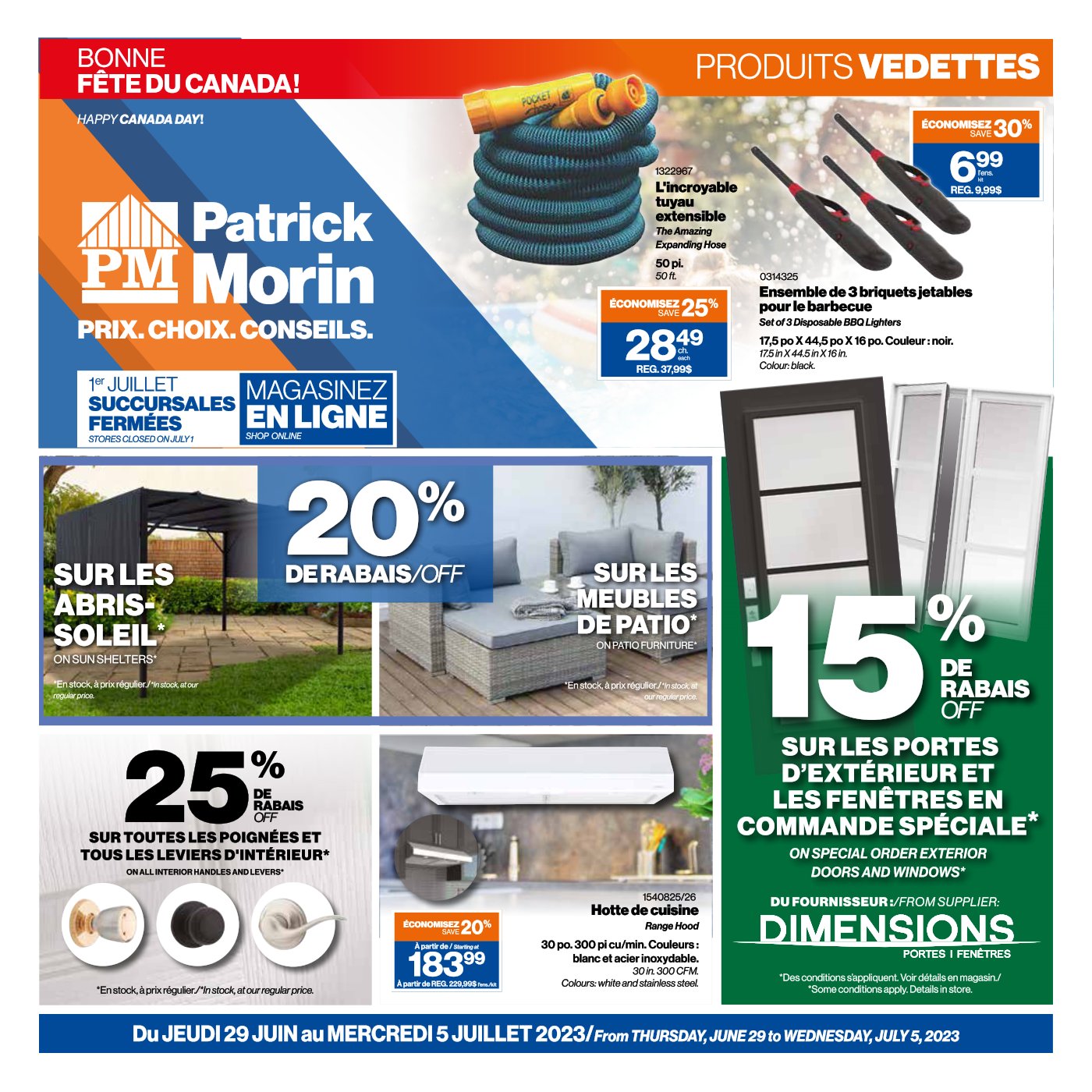 Circulaire Patrick Morin à Venir | Circulaire en ligne