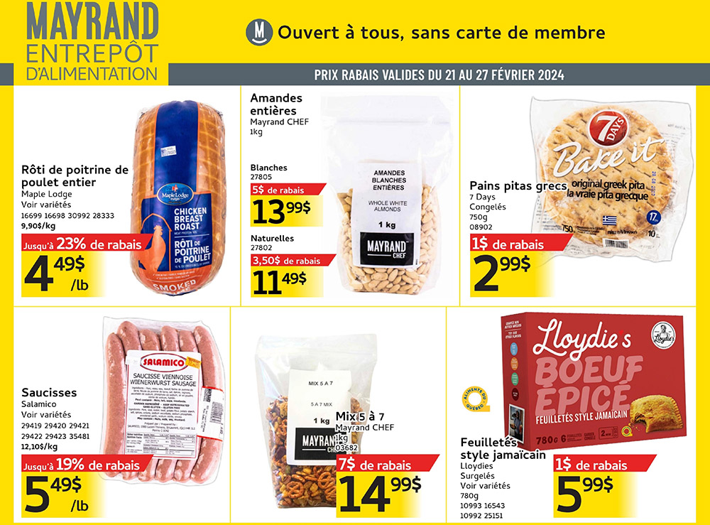 Circulaire Mayrand Entrepôt D'alimentation | Circulaire en ligne