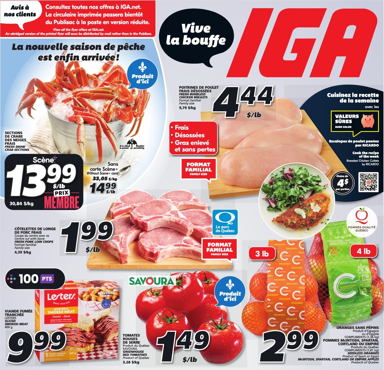 Circulaire IGA Spéciaux Promotions et Rabais d'Épicerie de cette Semaine | Circulaire en ligne