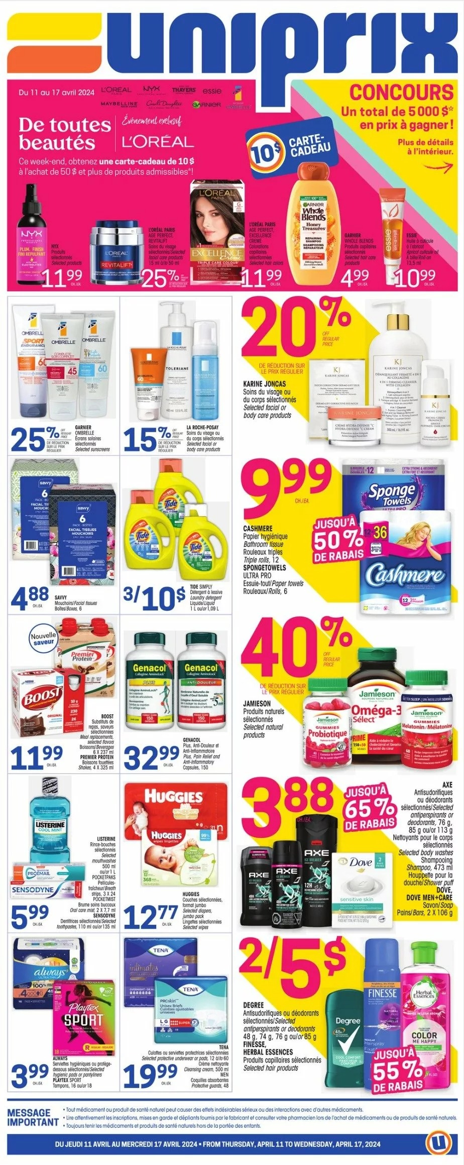 Circulaire Uniprix - Spéciaux&Promotions du Cahier Santé | Circulaire ...