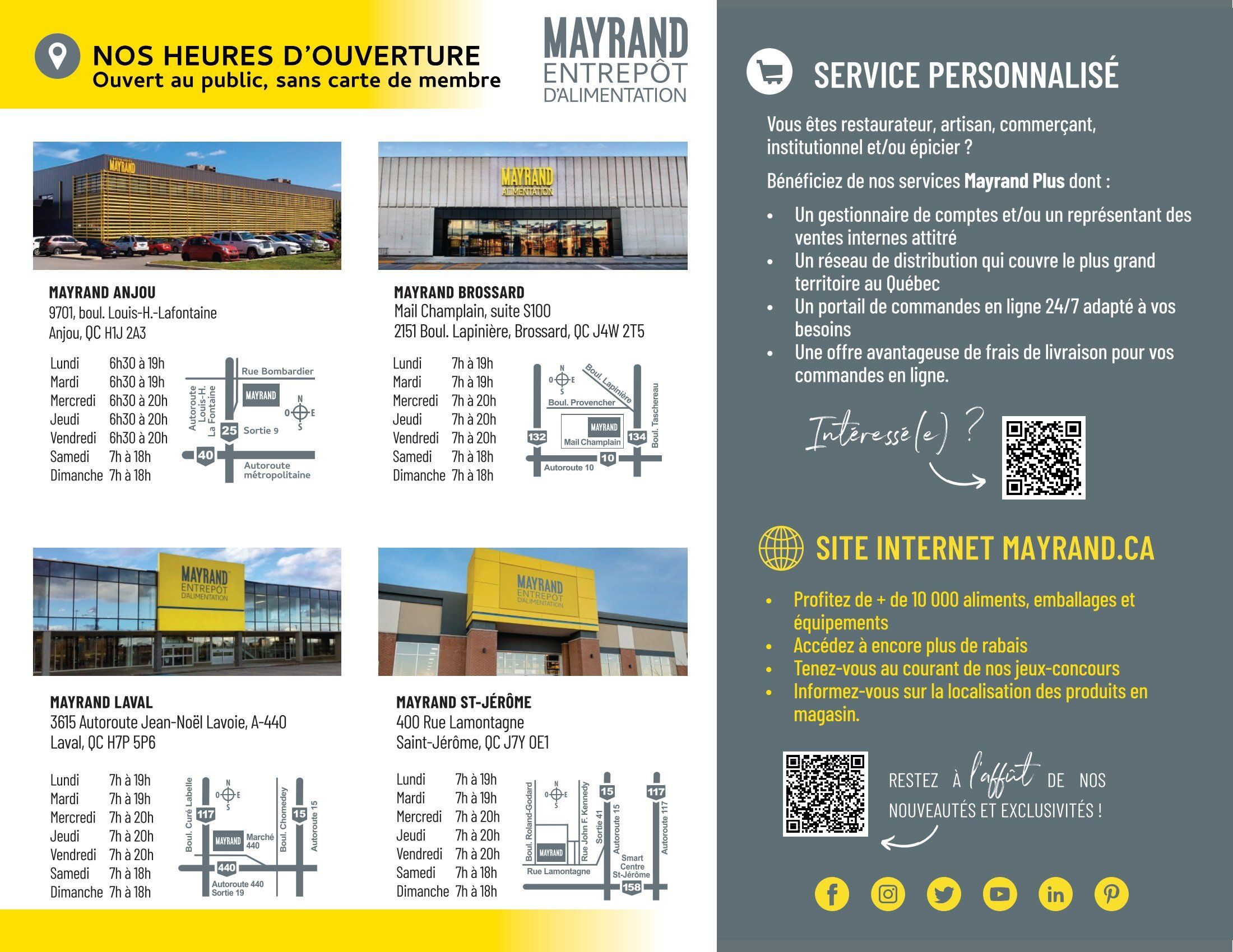 Circulaire de la Semaine Mayrand | Circulaire en ligne