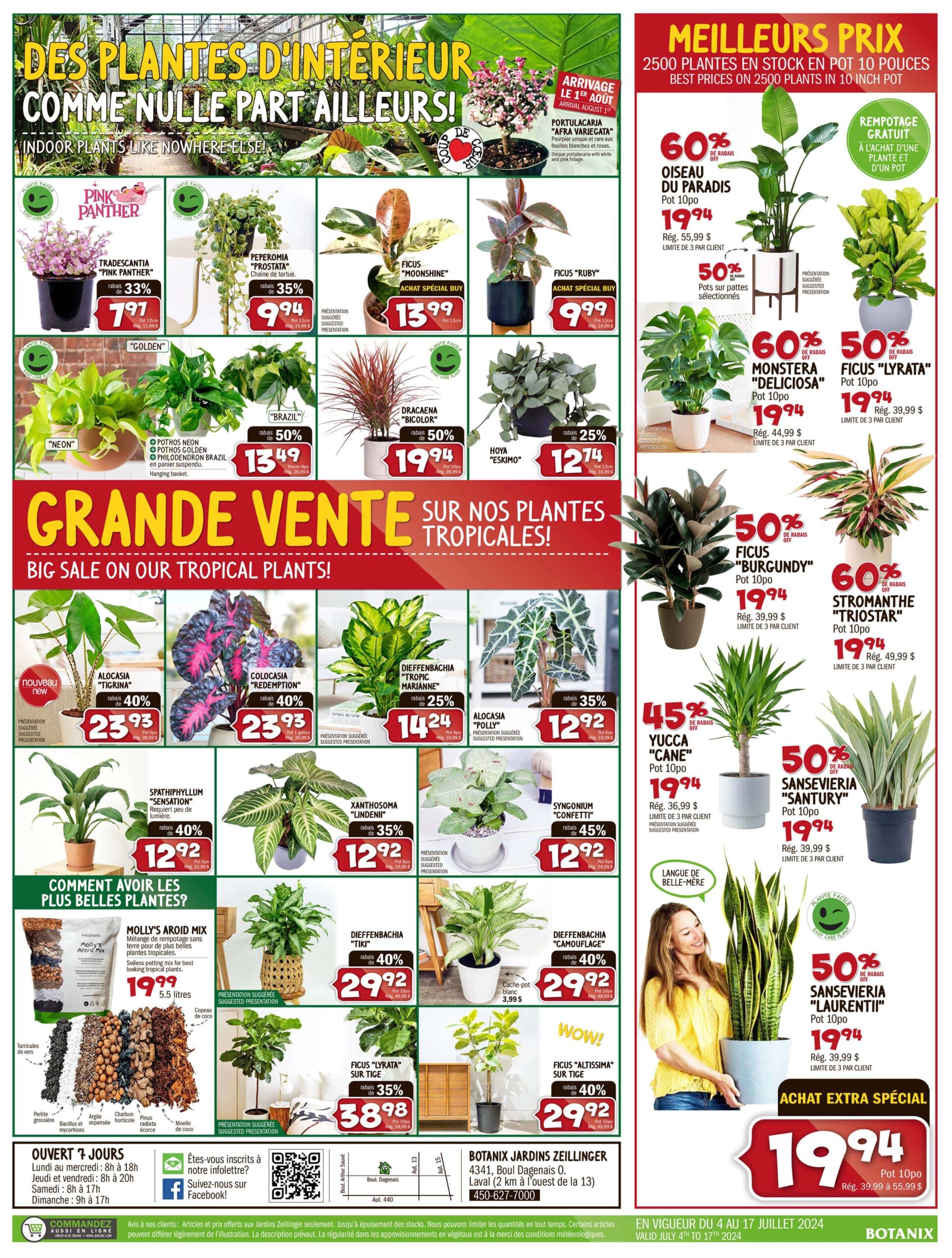 Circulaire Jardins Zeillinger Botanix | Circulaire en ligne