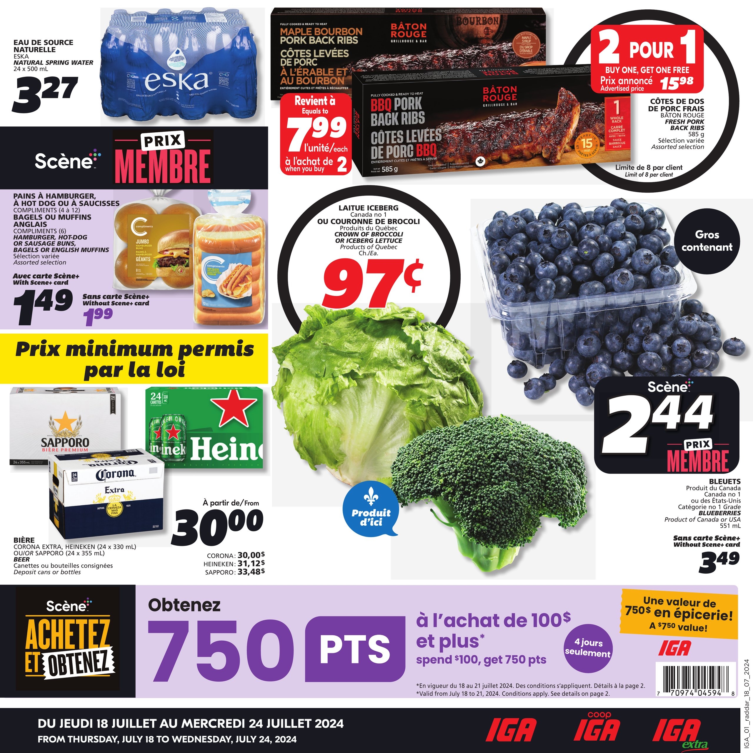 Circulaire IGA Spéciaux Promotions et Rabais d'Épicerie de cette Semaine | Circulaire en ligne