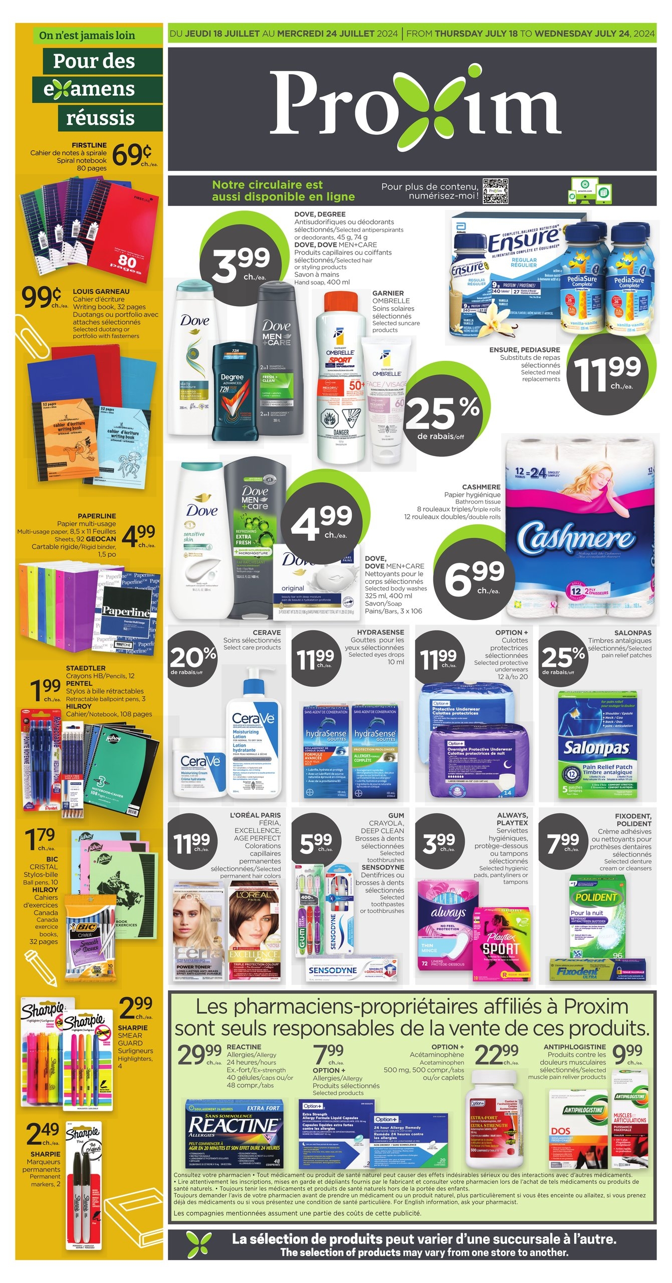 Circulaire Proxim Spéciaux Promotions Rabais Semaine | Circulaire en ligne