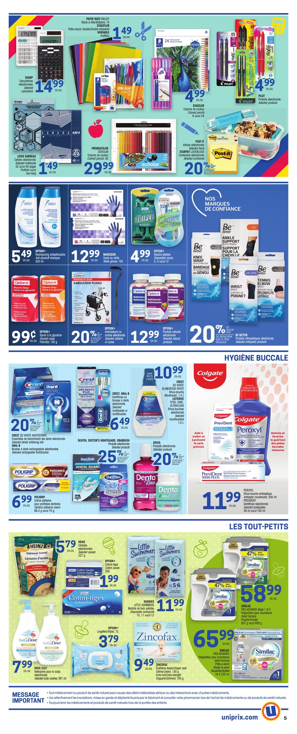 Circulaire Uniprix - Spéciaux&Promotions du Cahier Santé | Circulaire ...