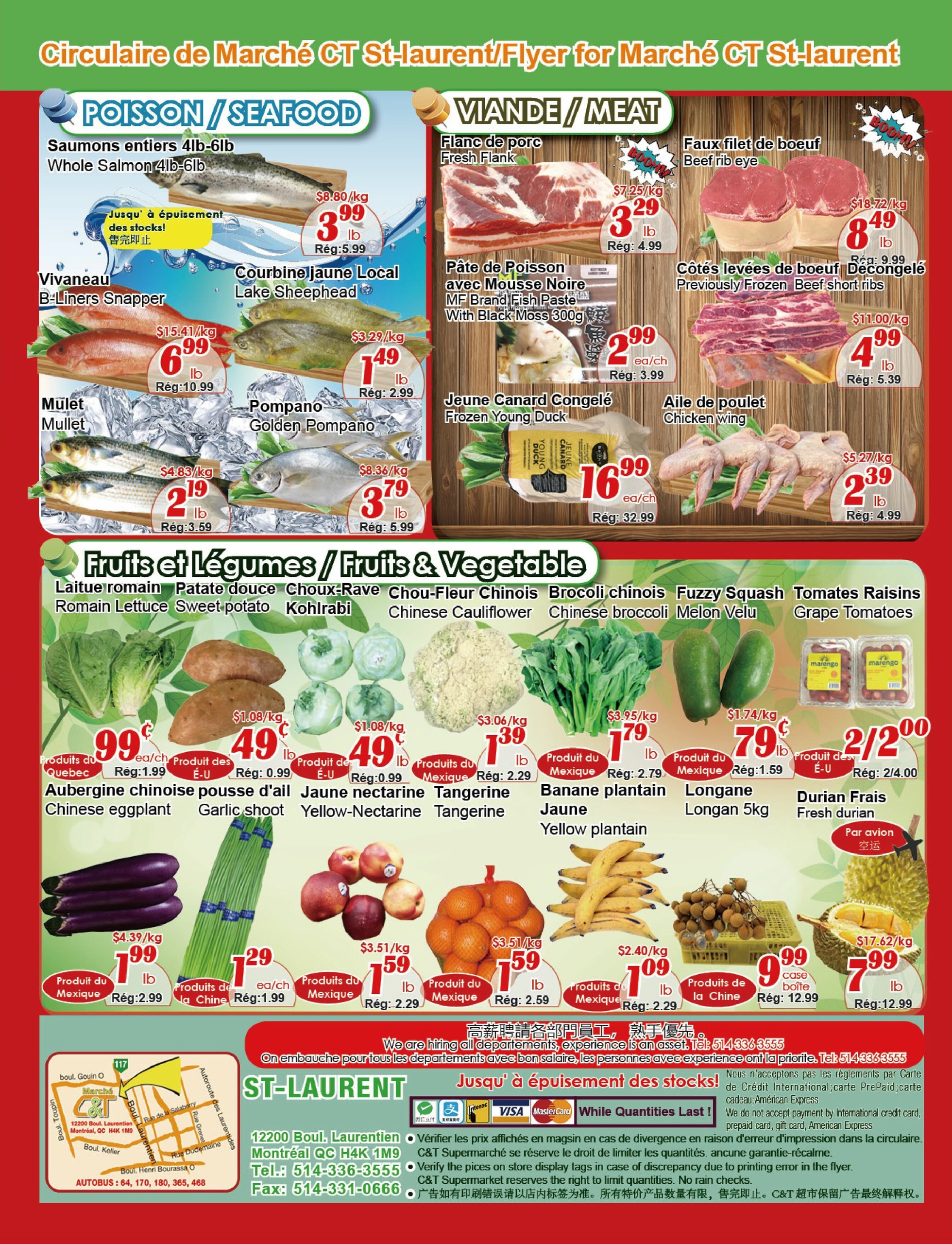 Circulaire Marché C & T St-Laurent | Circulaire en ligne