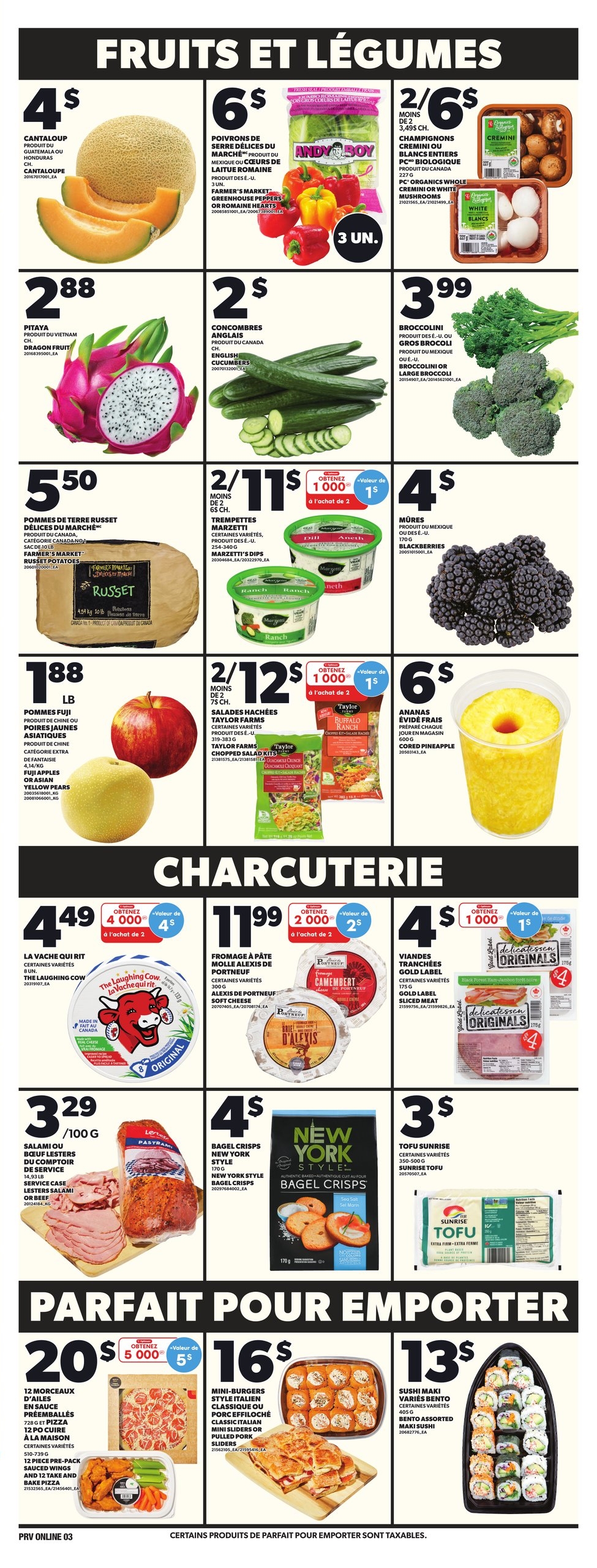 Circulaire Provigo Spéciaux, Promotions et Rabais à venir