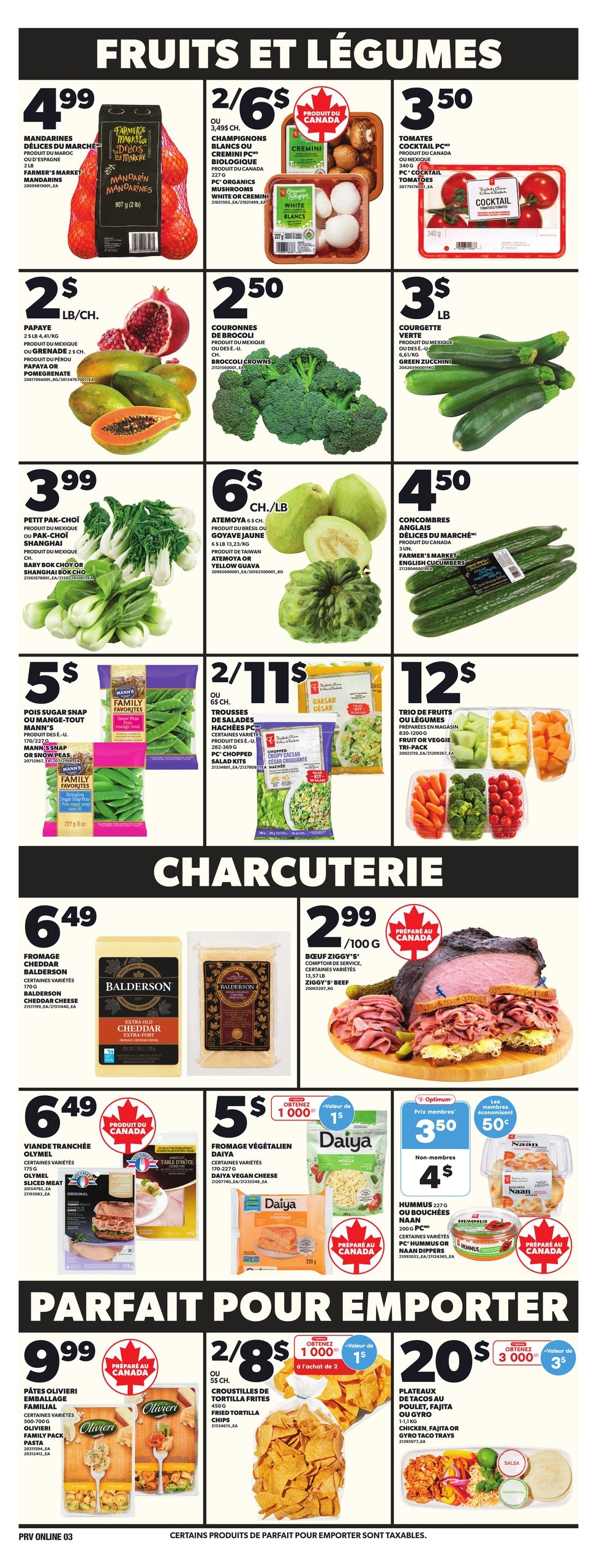 Circulaire Provigo Spéciaux Promotions Rabais Semaine