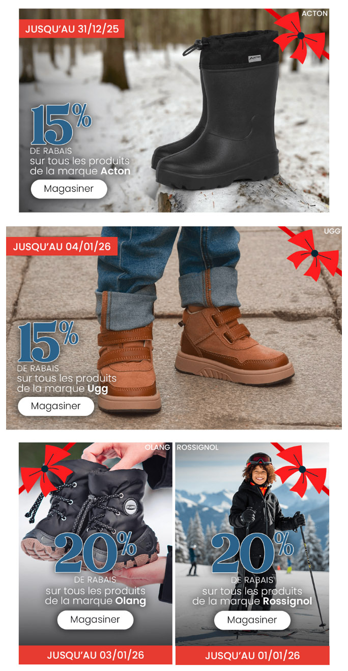 Offres de l'APRÈS NOËL : Les meilleures marques. Les meilleurs prix.