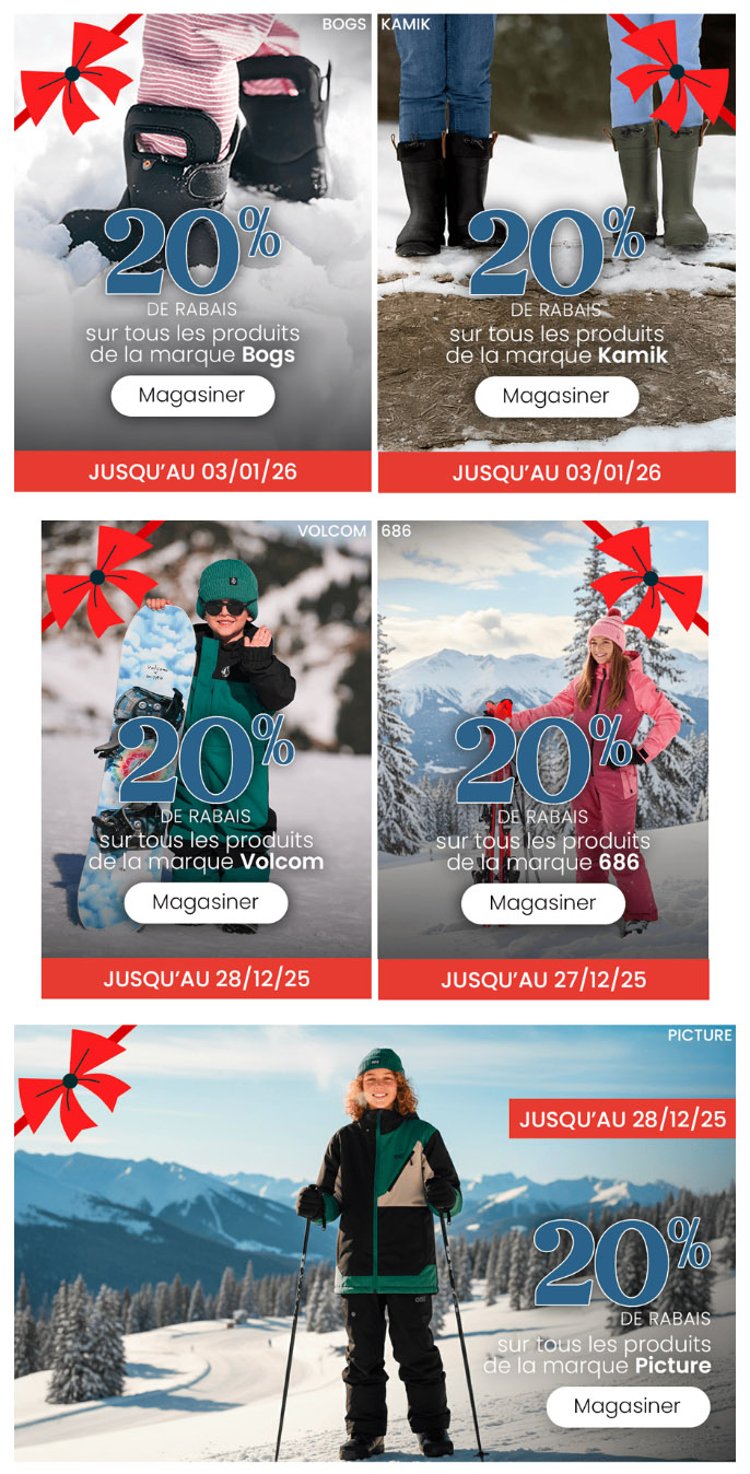 Offres de l'APRÈS NOËL : Les meilleures marques. Les meilleurs prix.