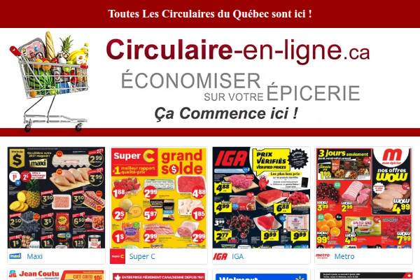 Toutes Les Circulaires du Québec sont ici