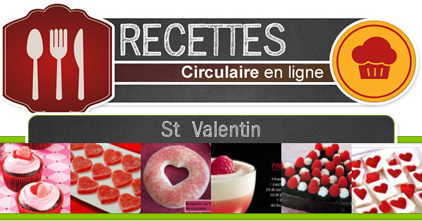 Recettes St-Valentin