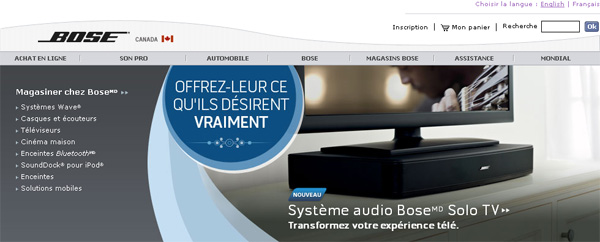 Bose Canada Système de Son Wave