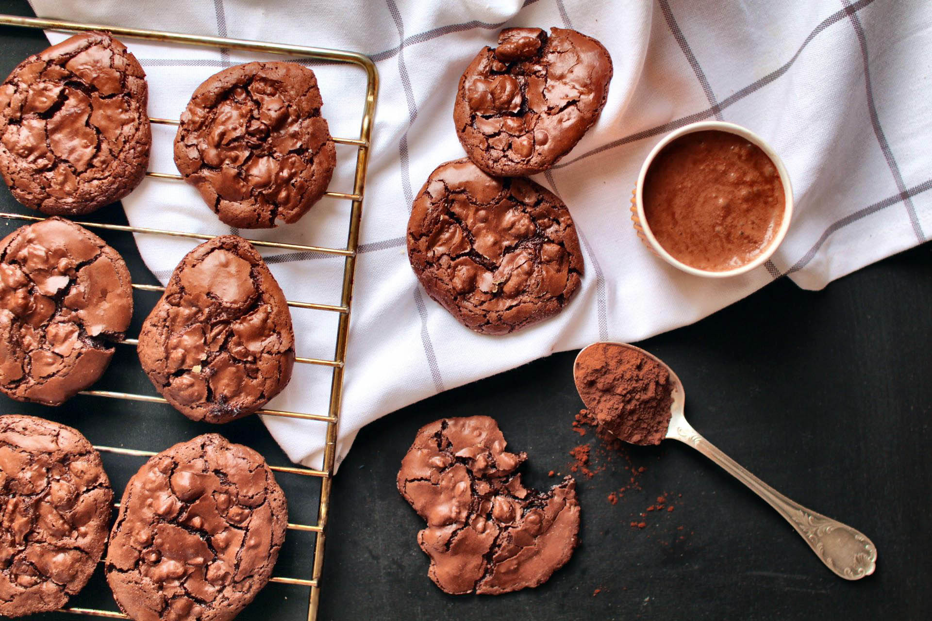 Chocolate Puddle Cookies