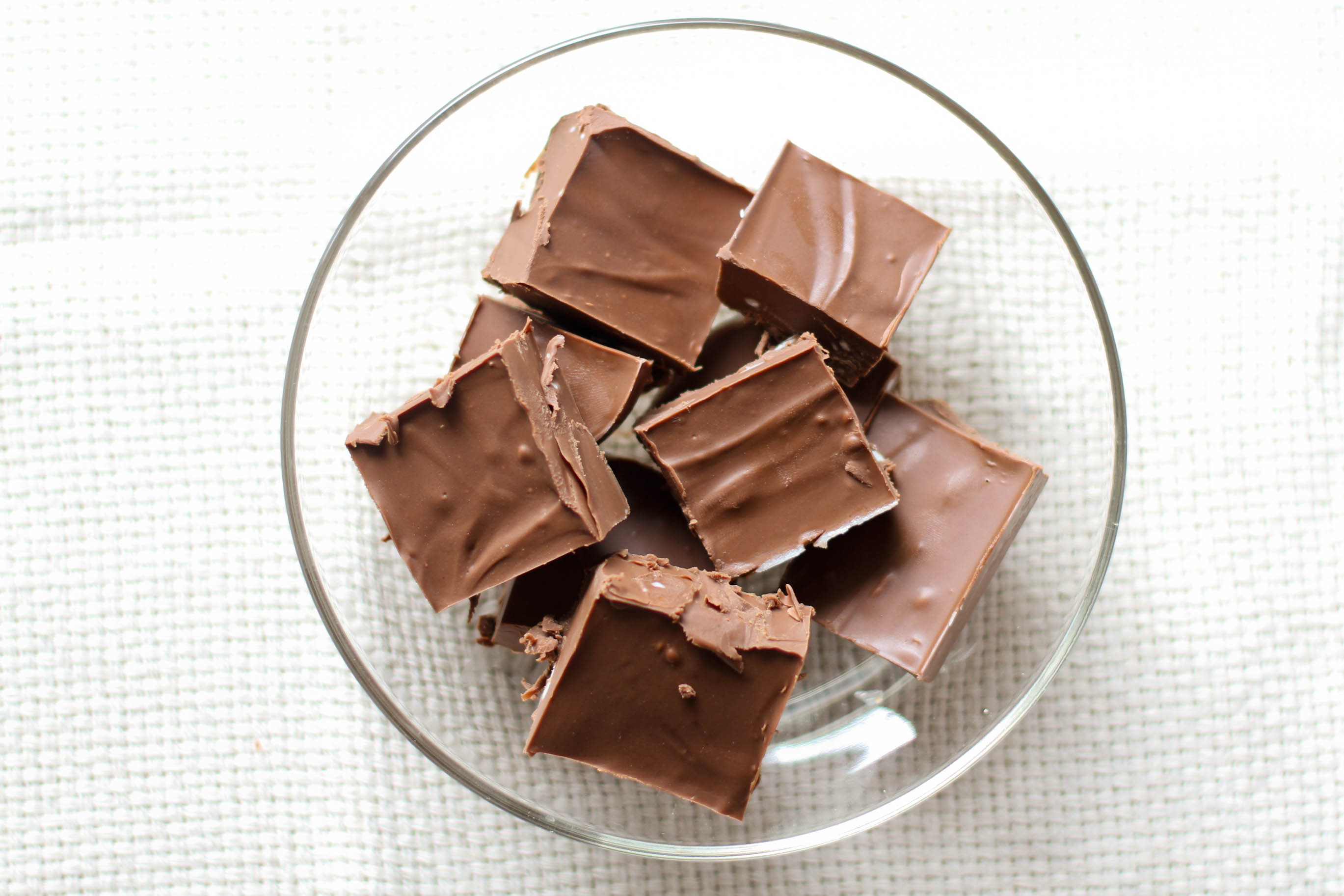 Fudge au Chocolat à L’Ancienne, Sans Noix