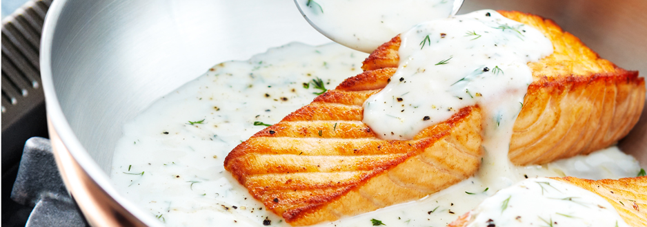 Saumon à la Sauce à L’aneth Crémeuse