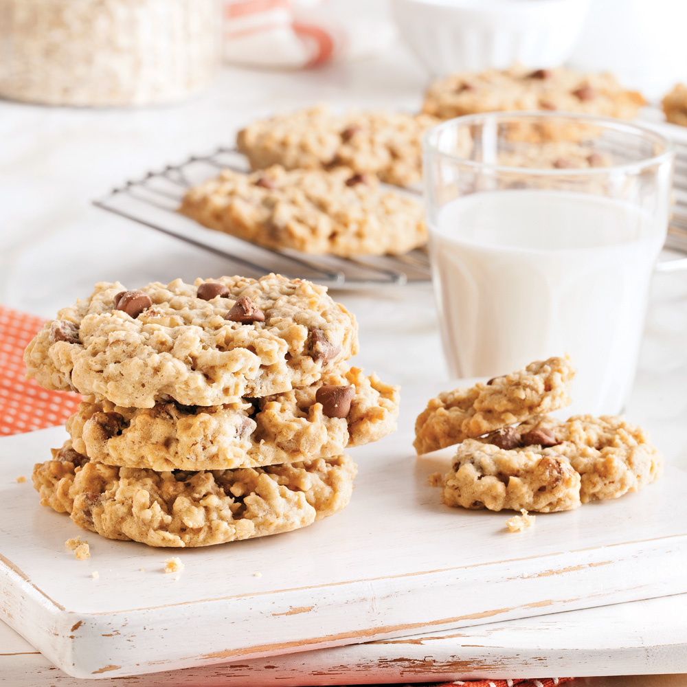 Biscuits Moelleux au Chocolat, Avoine et Noix