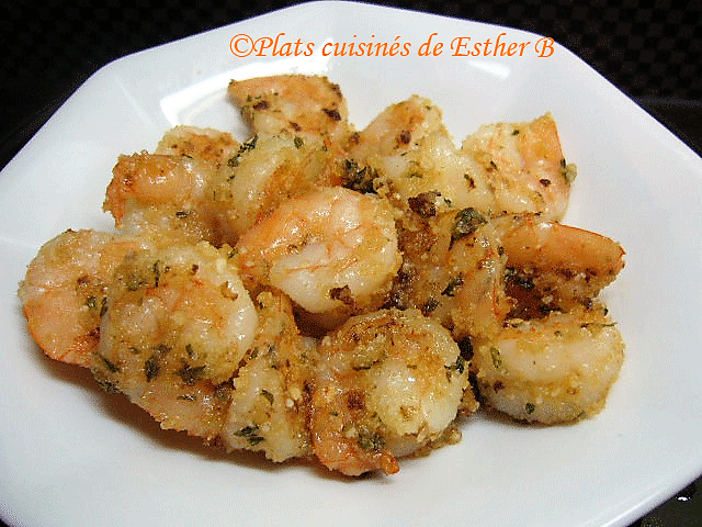 Crevettes Sablées au Fromage Parmesan