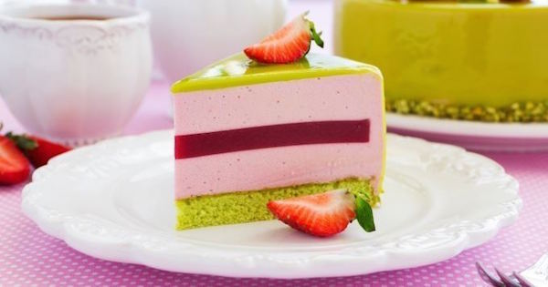 Entremets Fraises Pistache