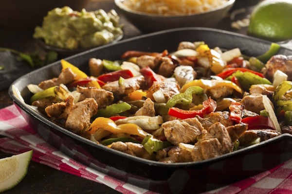 Fajitas au Poulet et aux Poivrons