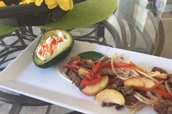 Fèves Germées et Légumes Sautés