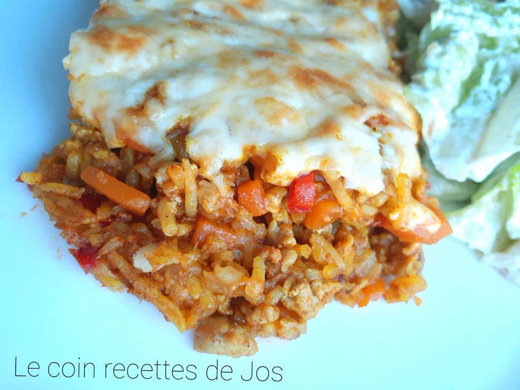 Gratin de Poulet Haché aux Légumes