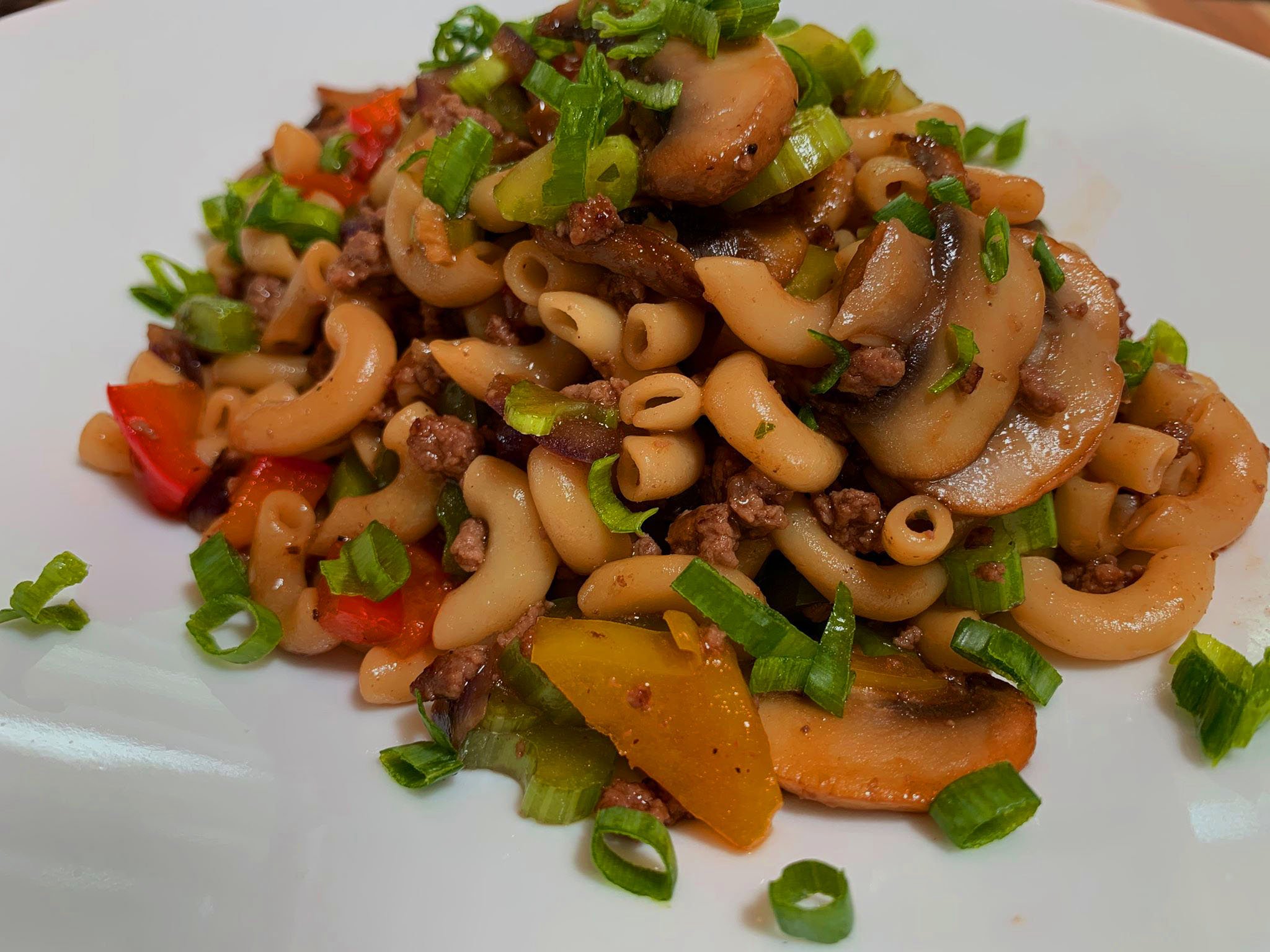 Recette Macaroni Chinois Au Boeuf Haché Et Sauce Teriyaki Style Hot