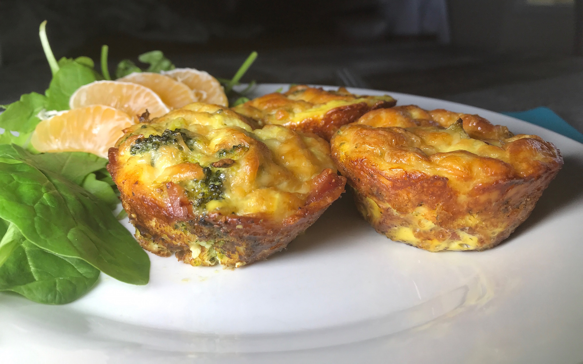 Mini-Omelette au Brocoli Bacon et Saucisse