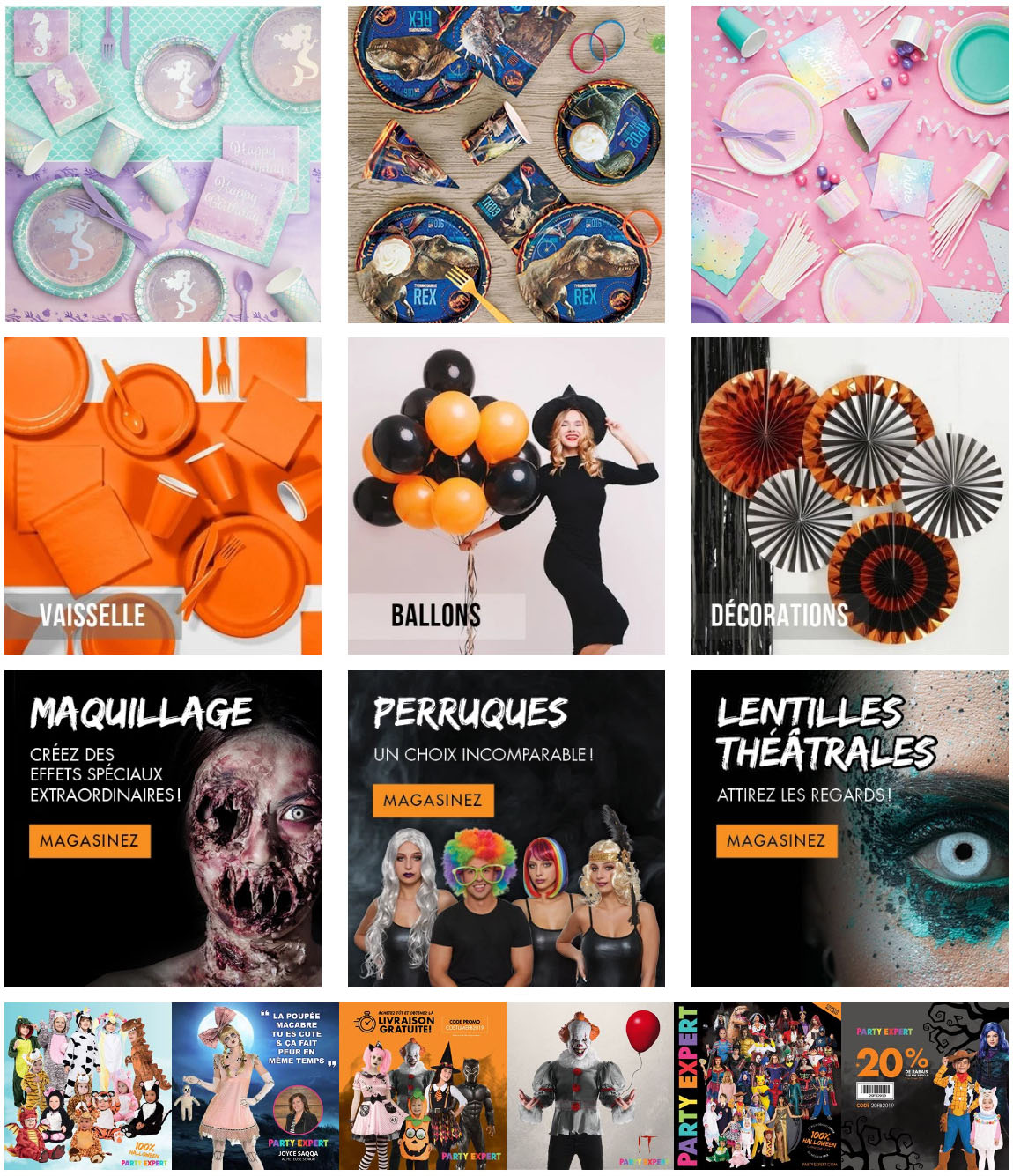 Party Expert Déguisements Costumes Décorations