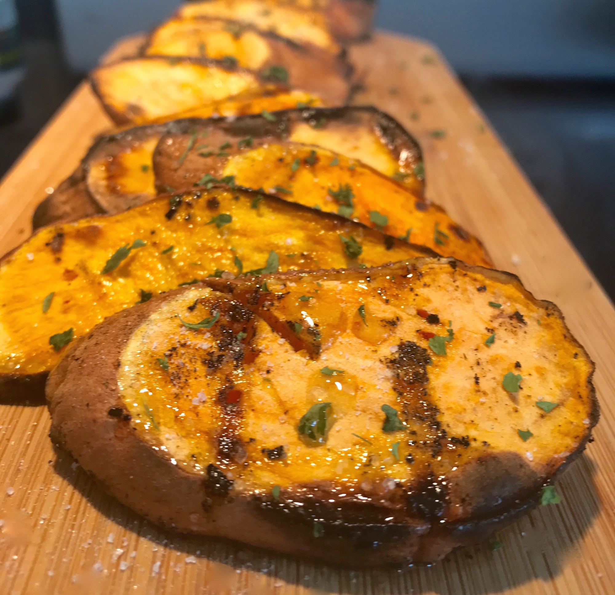 Patates Douces sur le BBQ