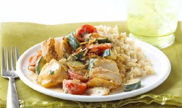 Poisson et Légumes au Four