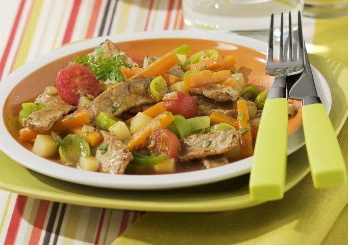 Noix de Veau aux Petits Légumes